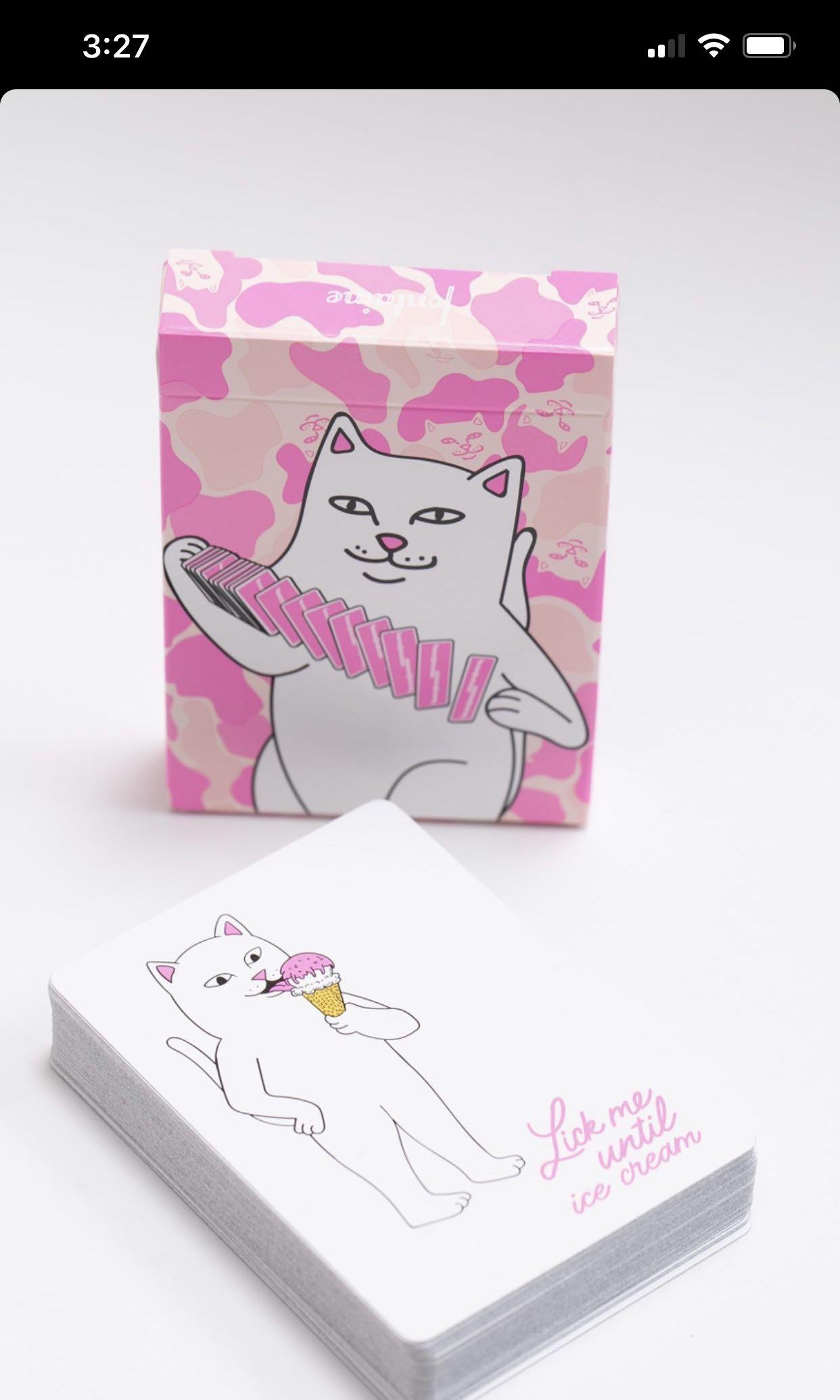 Fontaine Ripndip Ice Cream Pink Camo Playing Poker Cards, Hobbies ...