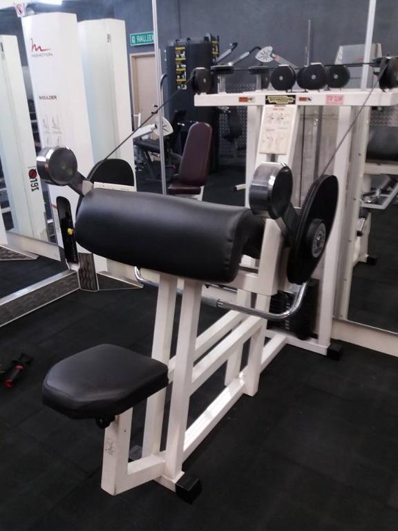 Technogym Isotonic line arm curl unilateral gym bicep hammer revolving ...