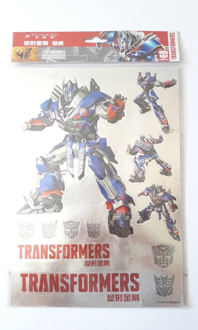 Transformers Sticker Decal Optimus prime Hasbro, Hobbies & Toys ...