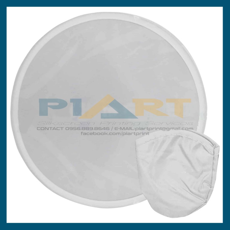 WHITE FOLDABLE ROUND FAN FOR SUBLIMATION AND SILKSCREEN PRINTING ...