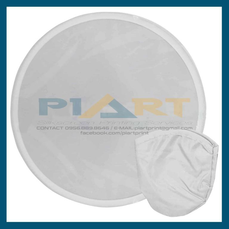 WHITE FOLDABLE ROUND FAN FOR SUBLIMATION AND SILKSCREEN PRINTING ...
