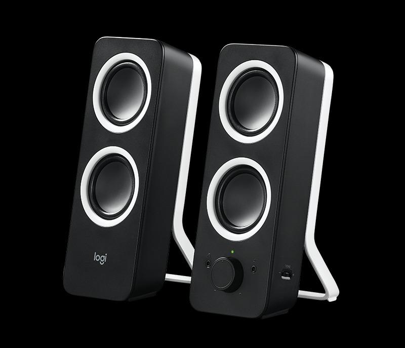 logitech Z200 STEREO Computer TV SPEAKERS Smartphone Tablet Music ...