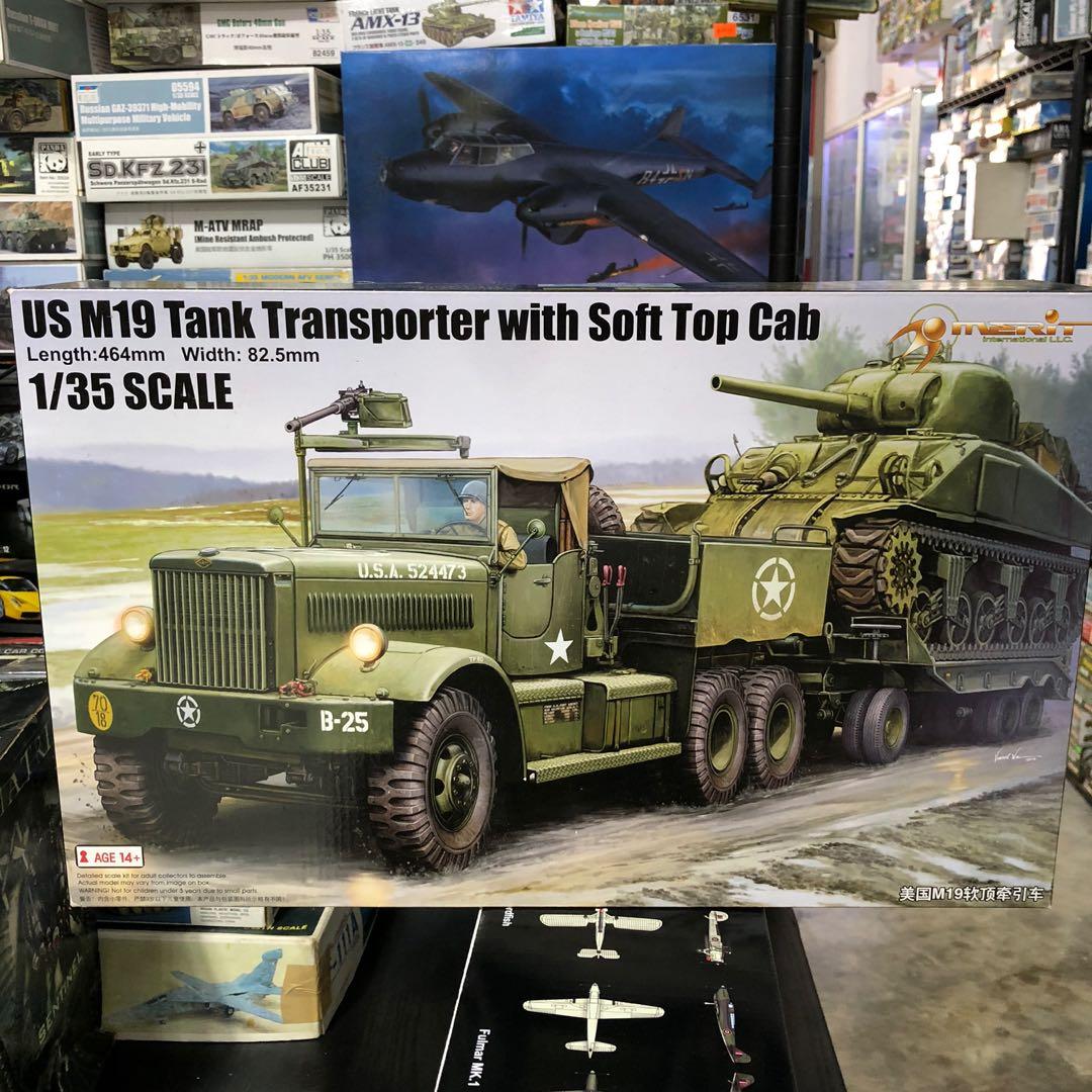 1/35 Merit US M19 Tank Transporter Model Kit, Hobbies & Toys, Toys ...