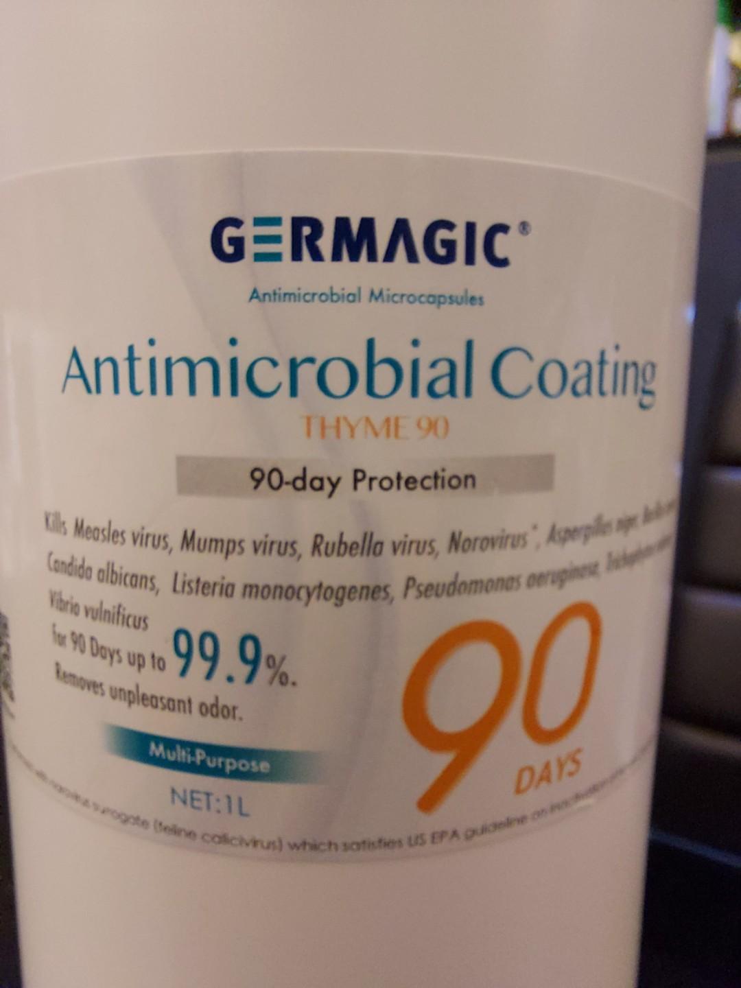 消毒抗菌塗層 90days Germagic Antimicrobial Coating 【1L裝】, 其他, 其他 - Carousell