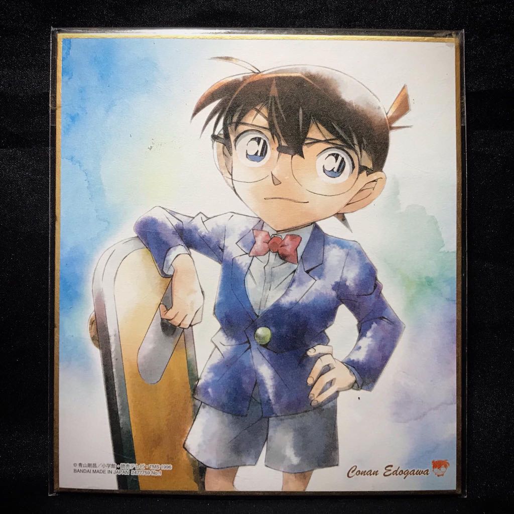 Bandai Detective Conan (Conan Edogawa) ART - Mini Shikishi, Hobbies ...