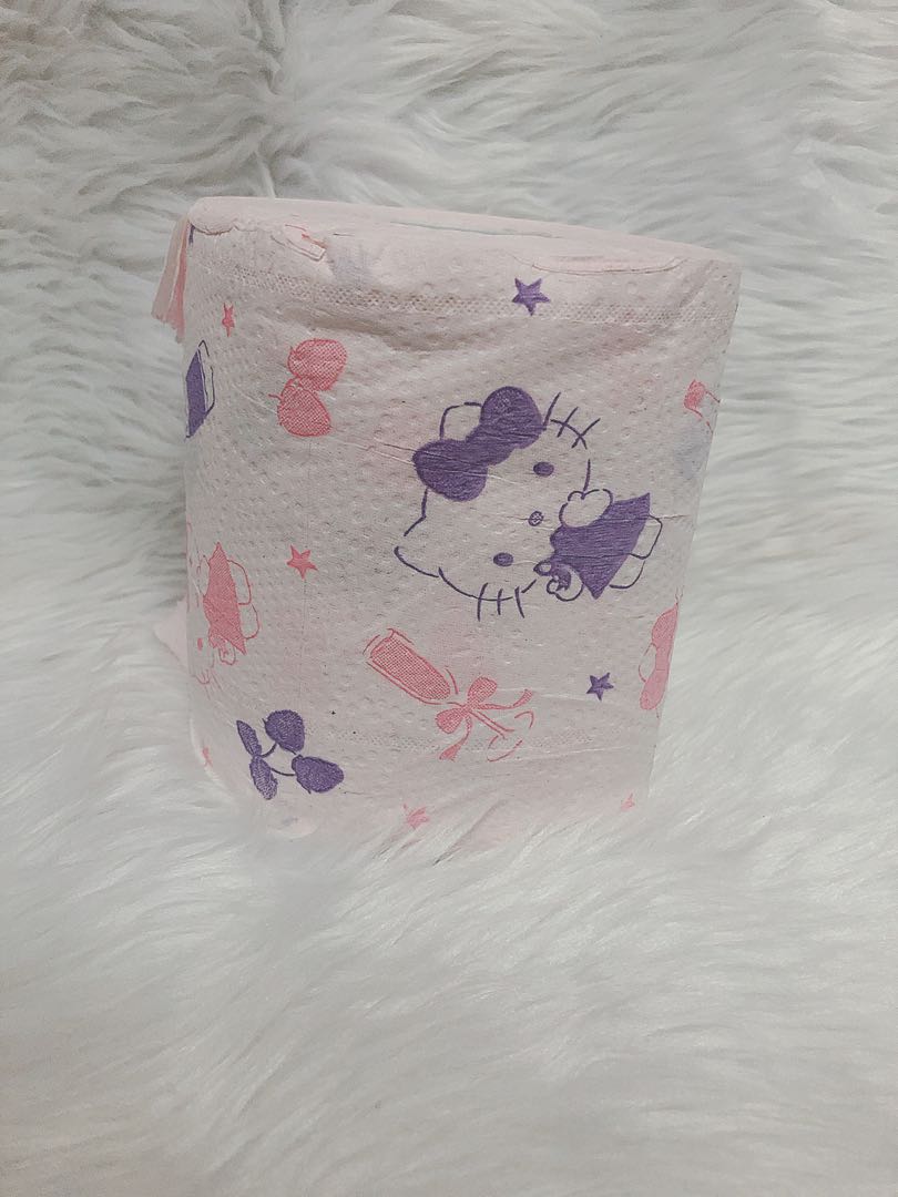 Hello kitty tissue roll, Beauty & Personal Care, Sanitary Hygiene on ...