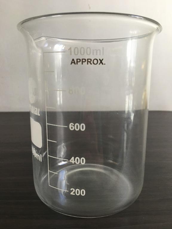 Laboratory Borosilicate Glass Beaker Low Form Cordial COMPLETE SIZES ...