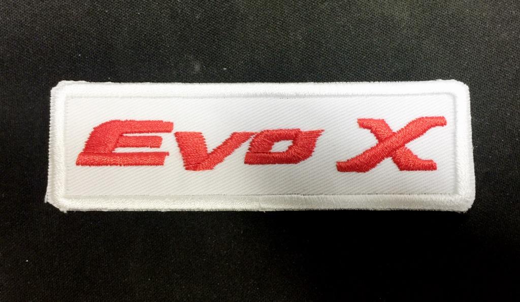 Mitsubishi EVO X Lancer Embroidered Cloth Patch, Hobbies & Toys ...