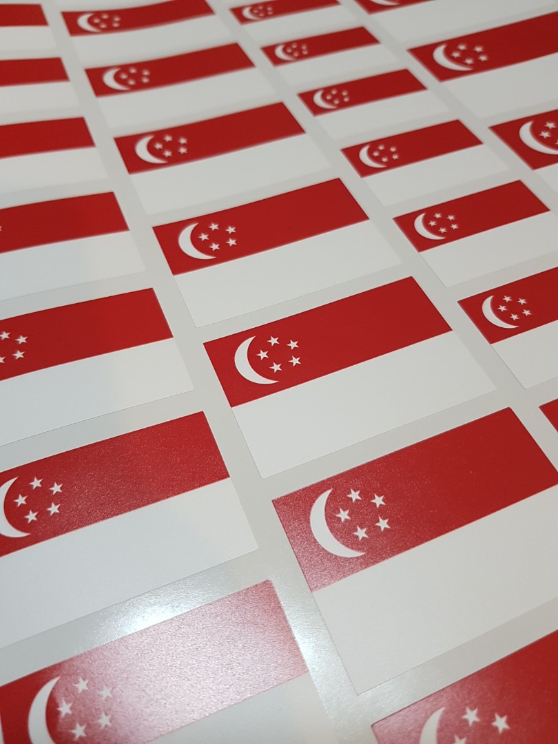 singapore country flag sticker, Hobbies & Toys, Stationery & Craft, Art ...