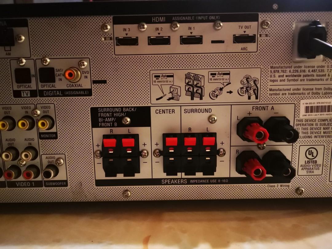 Sony STR-DH710 7.1 Reciever Amplifier, Audio, Soundbars, Speakers ...
