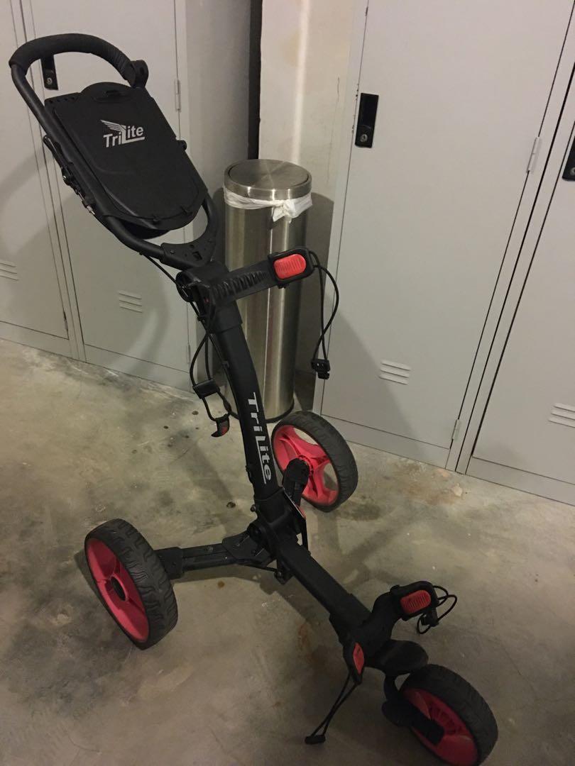 Tri-Lite Golf Push Cart, Sports Equipment, Sports & Games, Golf on ...