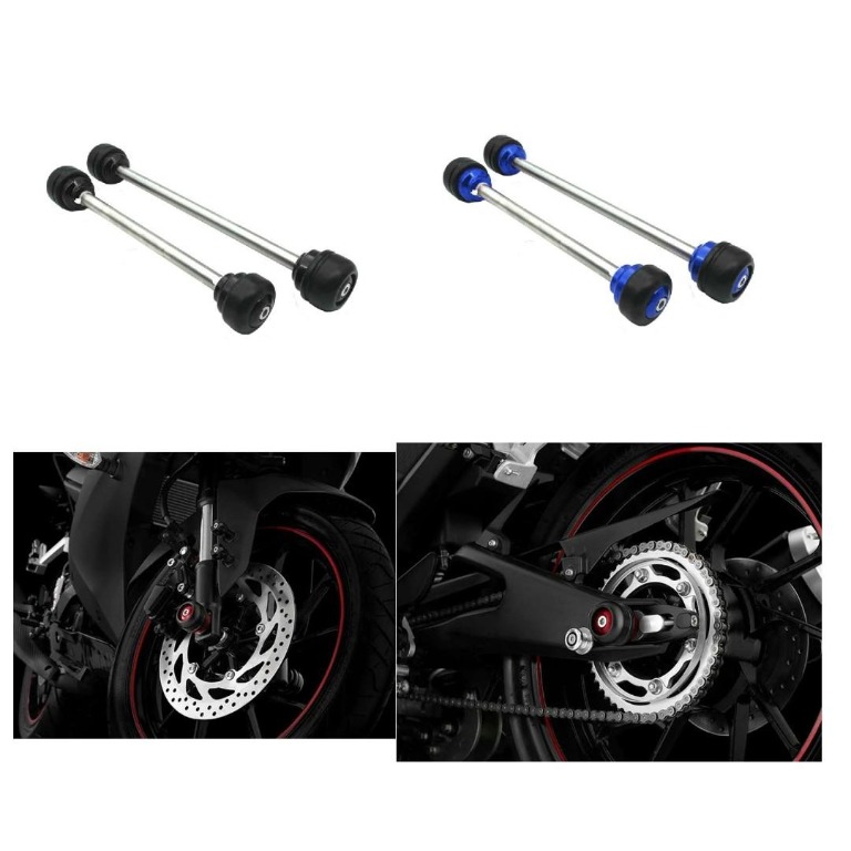 Yamaha R15 MT15 V3 axle slider - crash bar protector, Motorcycles ...