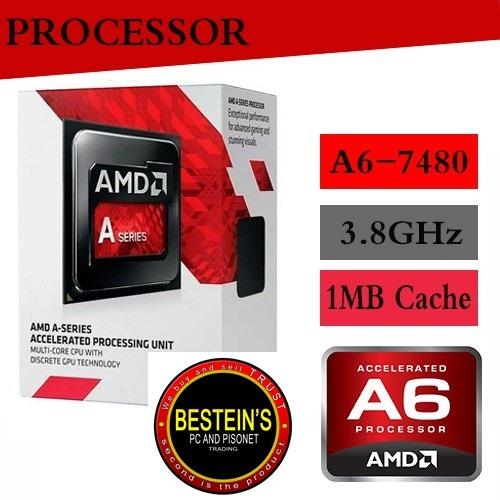 AMD A6-7480 Dual-Core 3.8 GHz Socket FM2+ 65W Desktop Radeon R5 (second ...