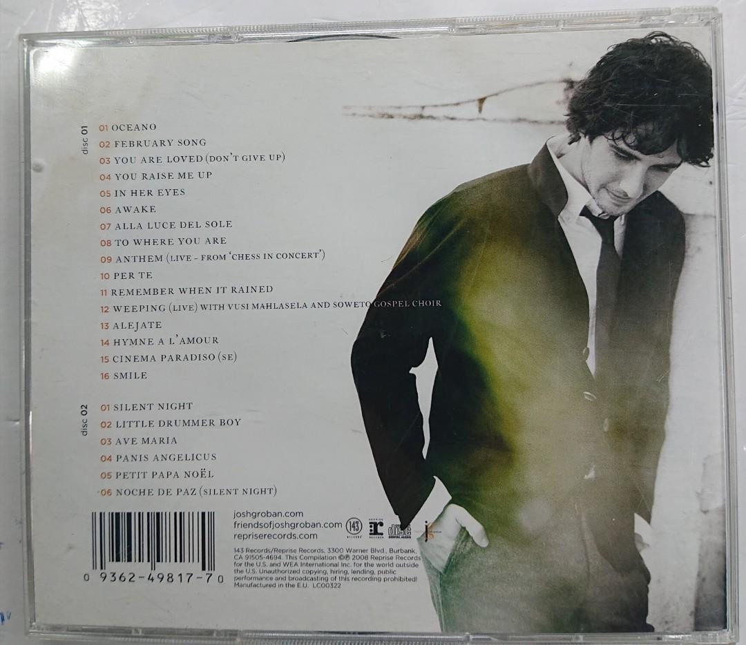 Cd Josh Groban a collection, 興趣及遊戲, 收藏品及紀念品, 明星周邊 - Carousell