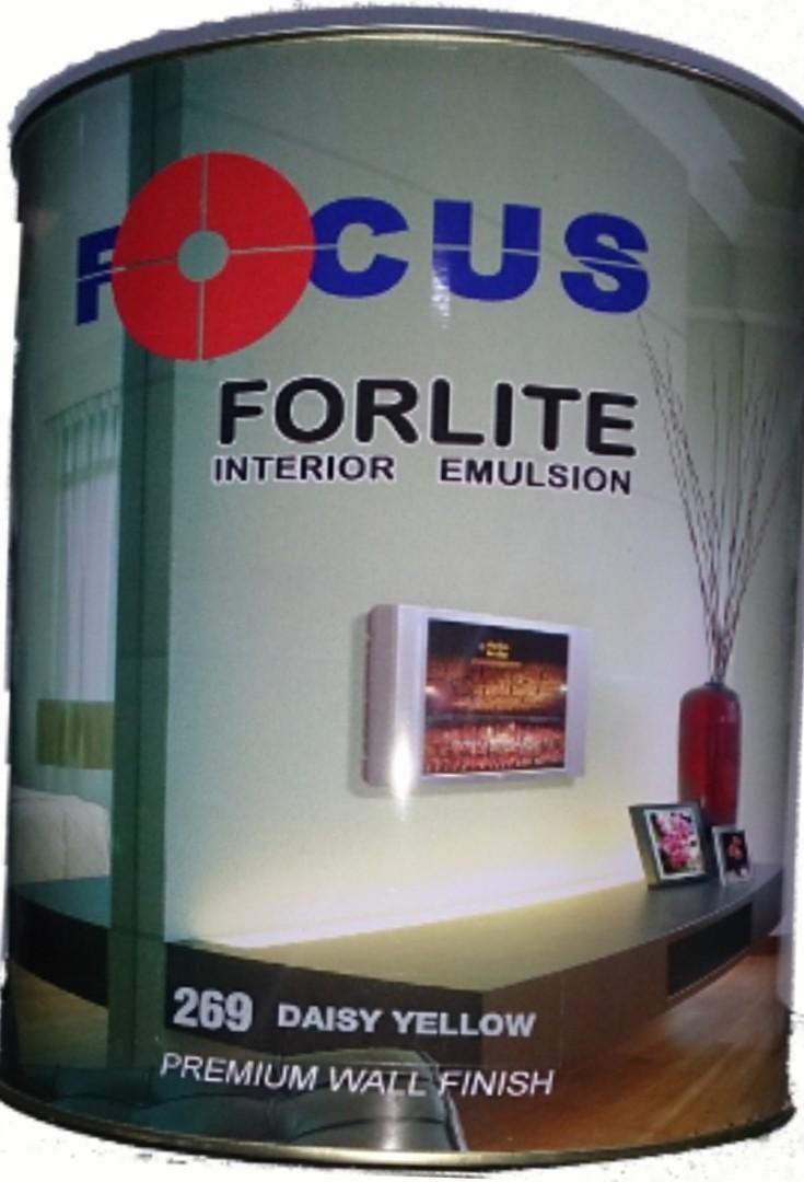 FOCUS Forlite 5L Premium Wall Paint (Colours), Everything Else on Carousell