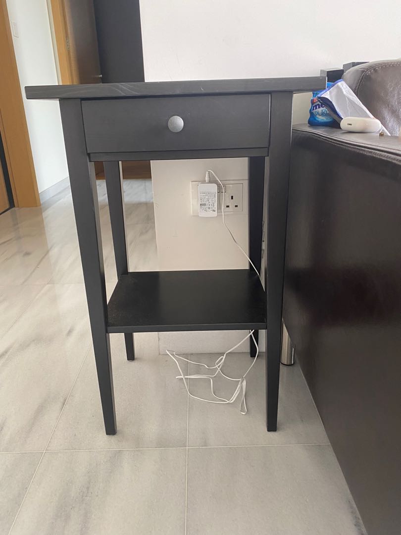 Ikea HEMNES Side Table, Furniture & Home Living, Furniture, Tables & Sets on Carousell