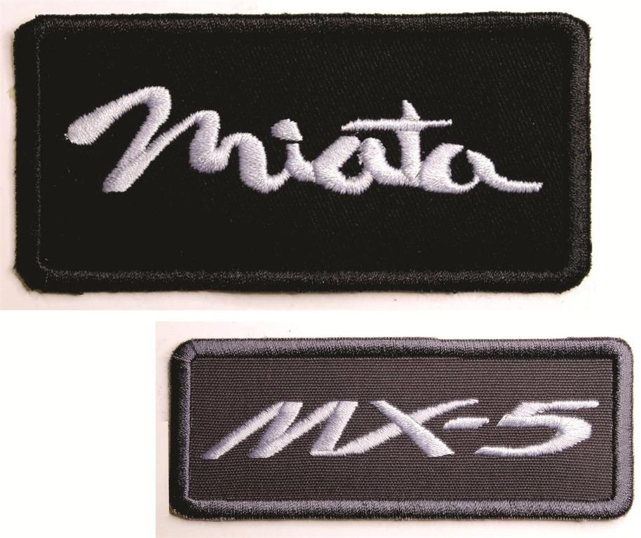 Mazda Miata MX-5 Embroidered Cloth Patch ( Pair), Hobbies & Toys ...