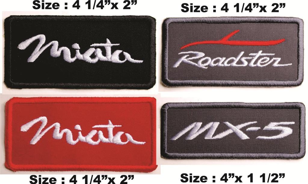 Miata MX-5 Mazda Embroidered Cloth Patch (Choose 1), Hobbies & Toys ...