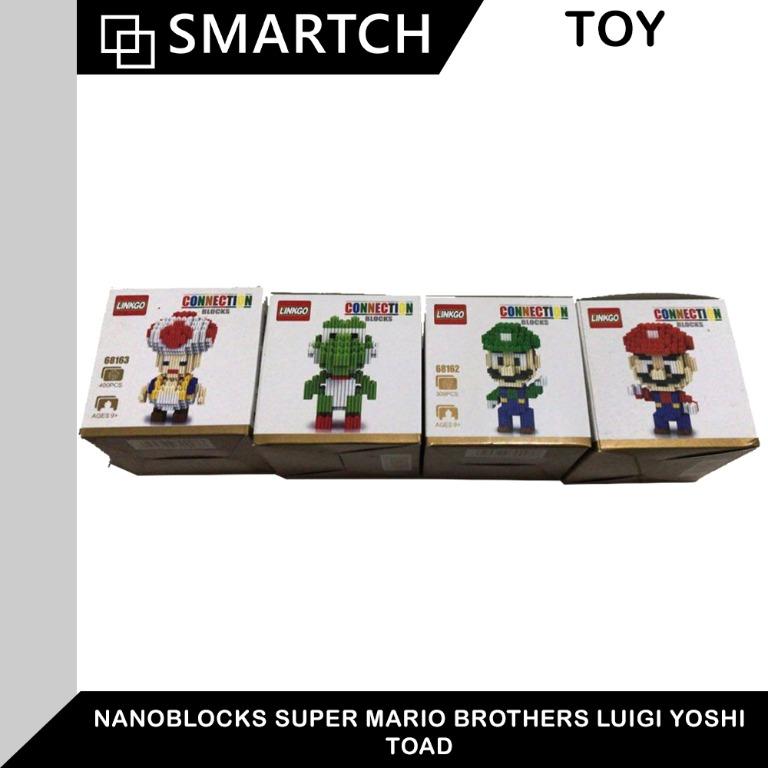 Nanoblocks Super Mario Brothers Luigi Yoshi Toad, Hobbies & Toys, Toys ...
