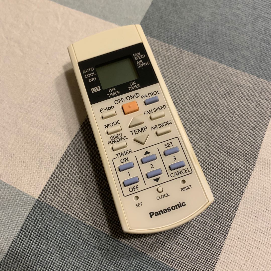 Panasonic Air-conditioner Remote Control, Home Appliances, Cooling ...