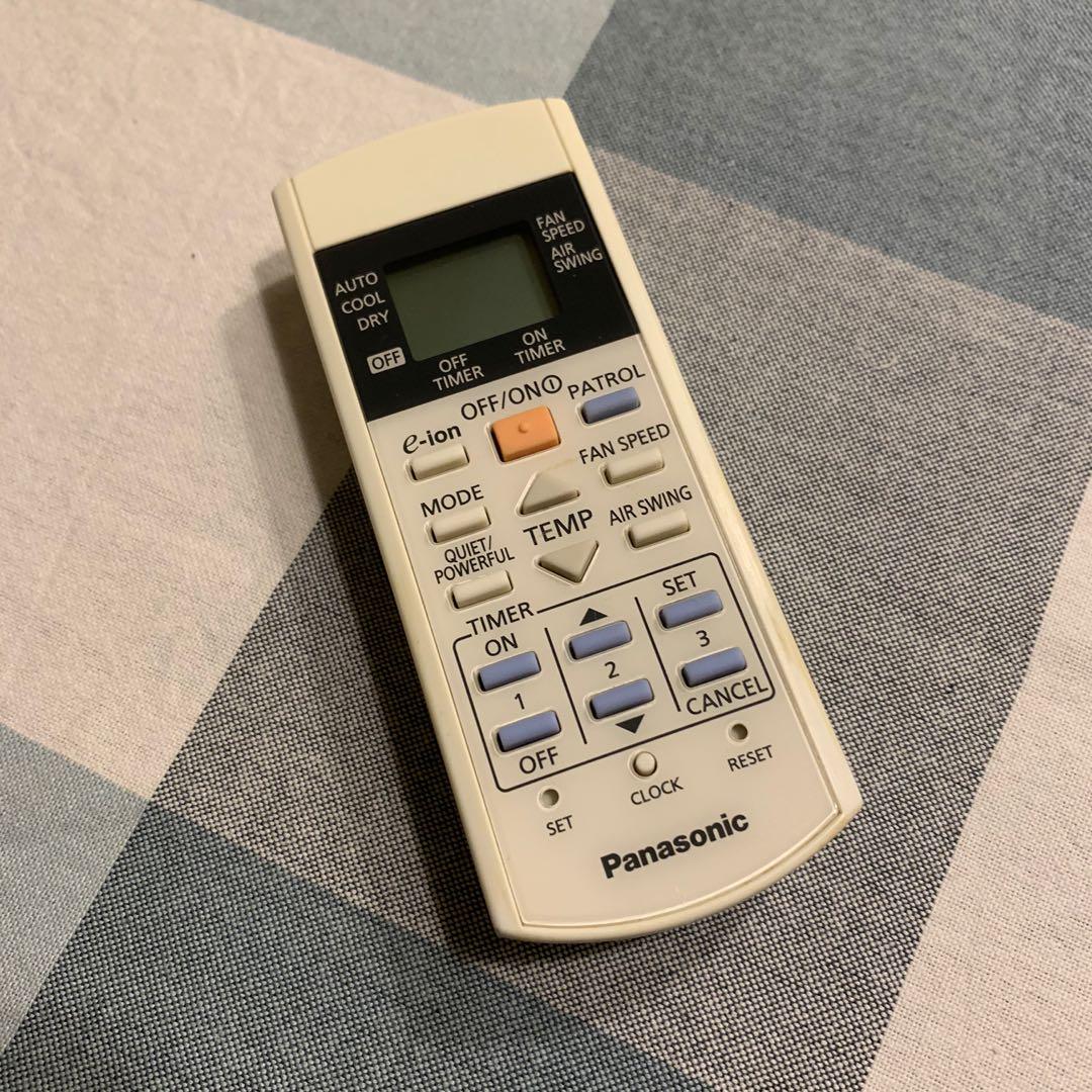 Panasonic Air-conditioner Remote Control, Home Appliances, Cooling ...