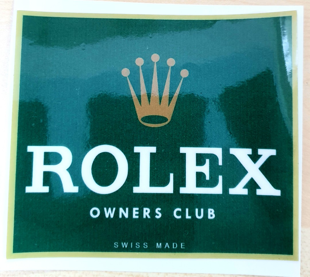 Rolex Owners Club Car Decal, Car Accessories, Accessories on Carousell