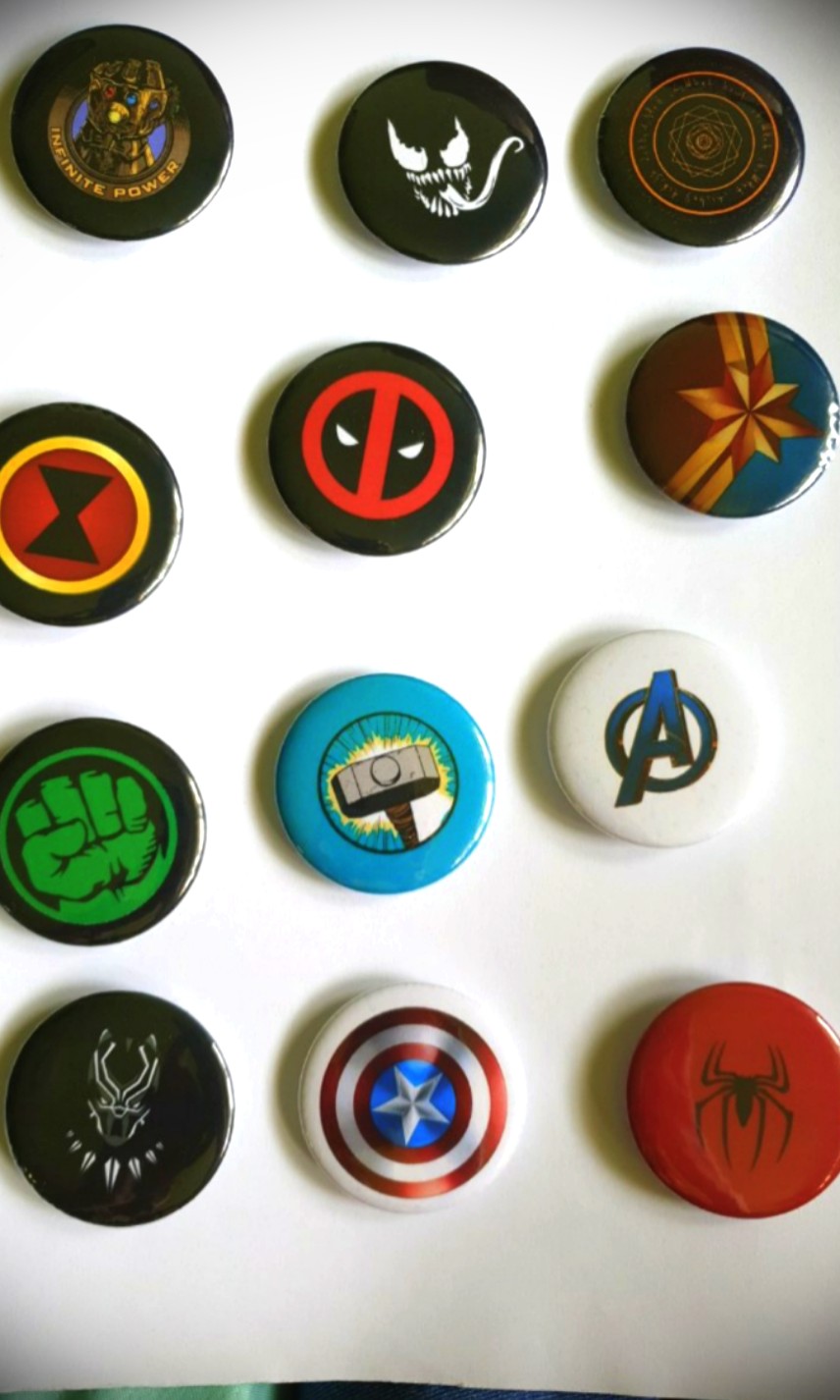 Set of Marvel Comics Badges, Hobbies & Toys, Stationery & Craft, Craft ...
