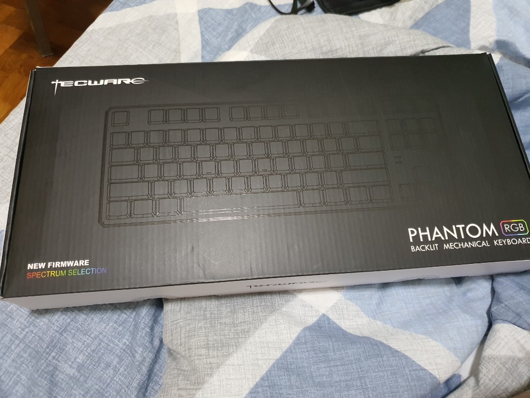 Tecware Phantom 87 Key Mechanical Keyboard RGB LED Brown Oetemu Switch ...