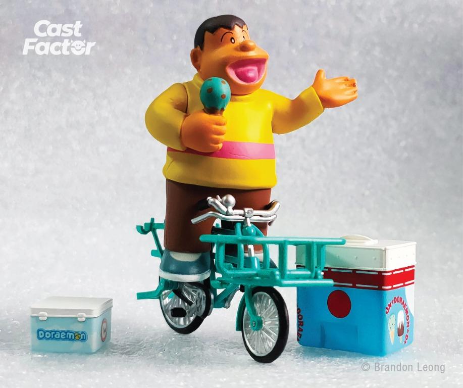 TINY Doraemon Series - 1:35 Doraemon Ice Cream Delivery Bicycle with ...