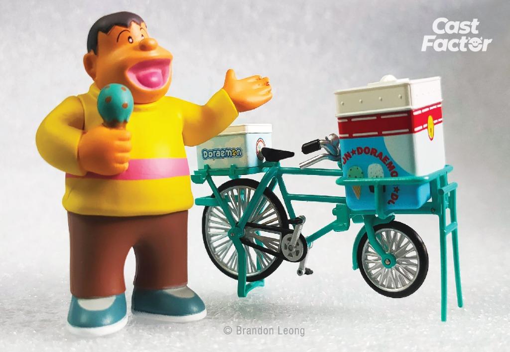 TINY Doraemon Series - 1:35 Doraemon Ice Cream Delivery Bicycle with ...