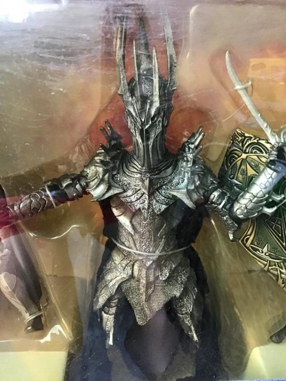 TOY BIZ LOTR BATTLE OF THE LAST ALLIANCE DEFEAT OF SAURON BOXSET NEW ...