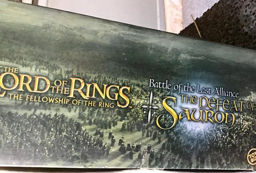 TOY BIZ LOTR BATTLE OF THE LAST ALLIANCE DEFEAT OF SAURON BOXSET NEW ...