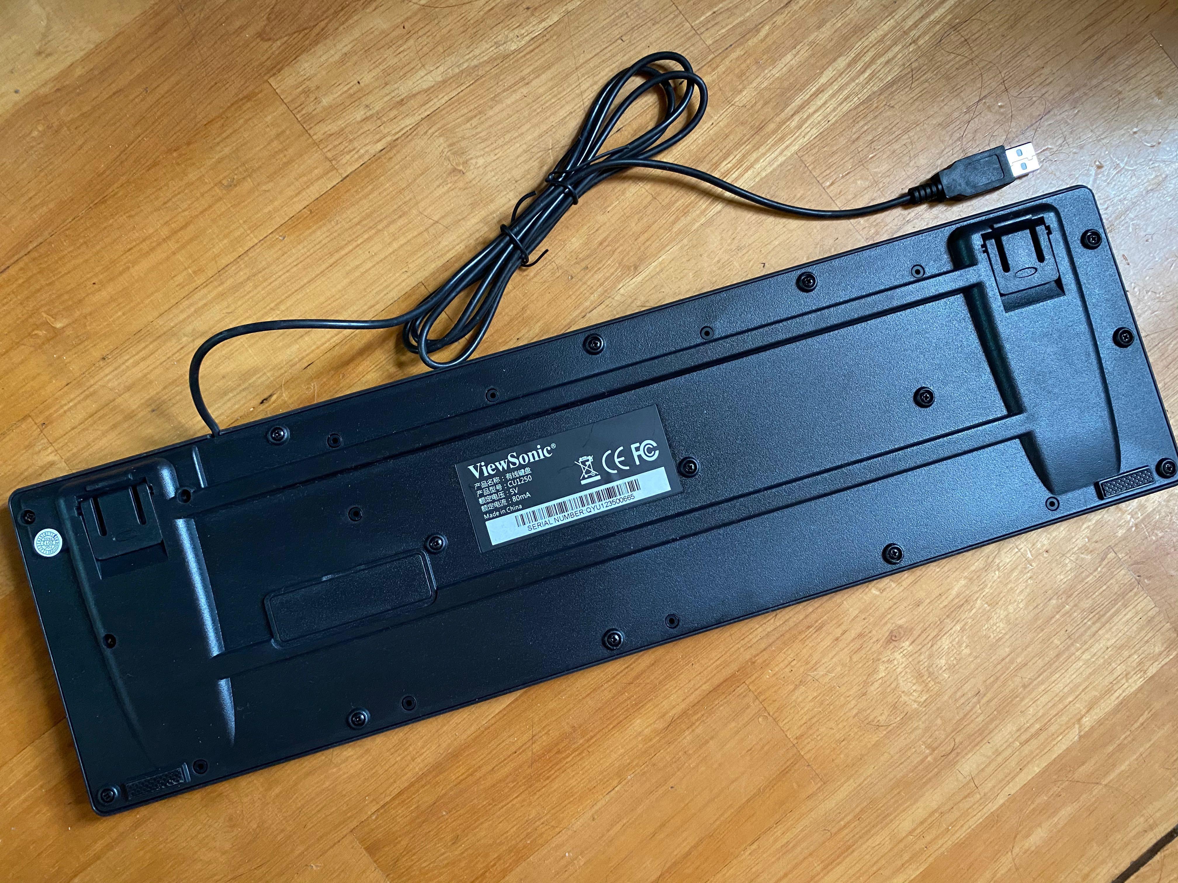 ViewSonic Keyboard 電腦鍵盤 電腦有線鍵盤, 電腦＆科技, 電腦周邊及配件, 電腦鍵盤及相關產品 - Carousell