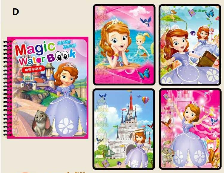 Water drawing painting cartoon books pen included 10 designs sg seller ...