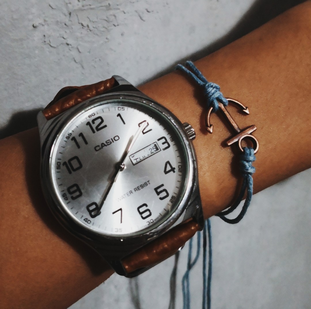 boho slipknot anchor blue bracelet , Women's Fashion, Jewelry ...