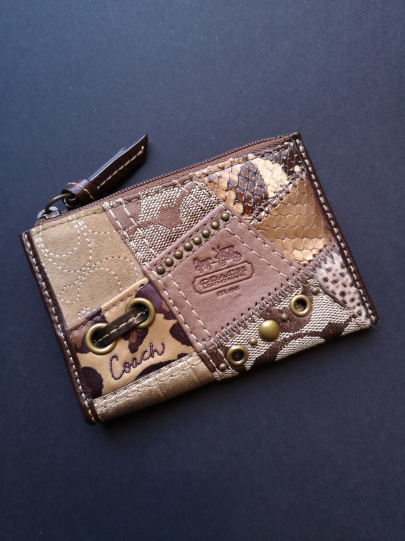 Coach Coin & Card Holder, Luxury, Bags & Wallets on Carousell