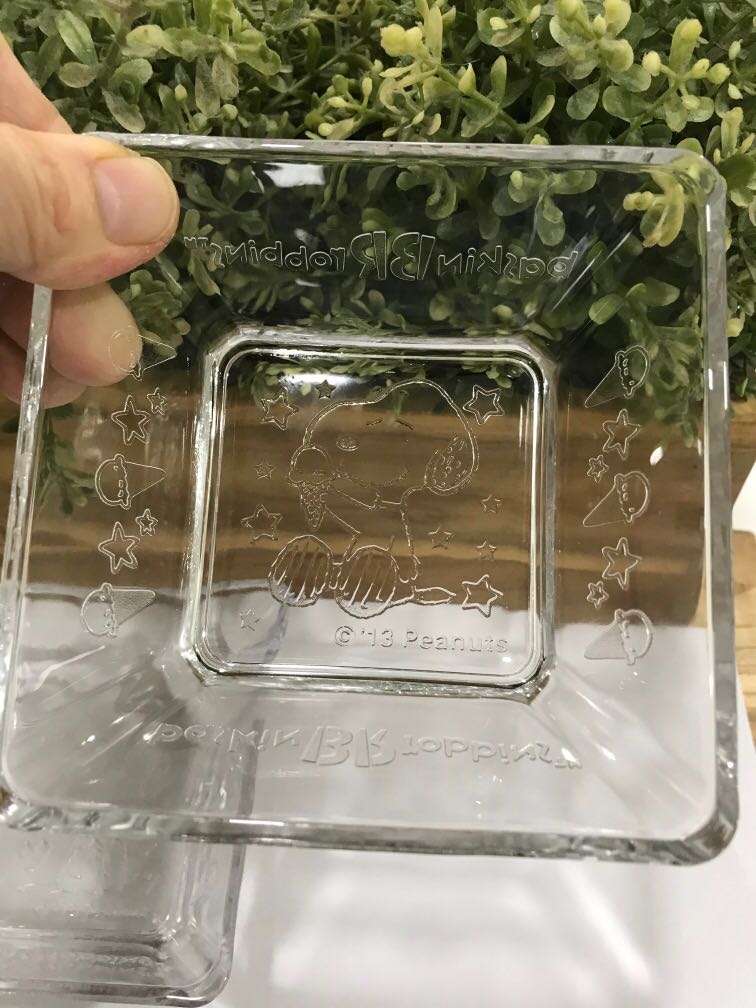 Peanuts Snoopy glass bowl x 2, Furniture & Home Living, Kitchenware ...