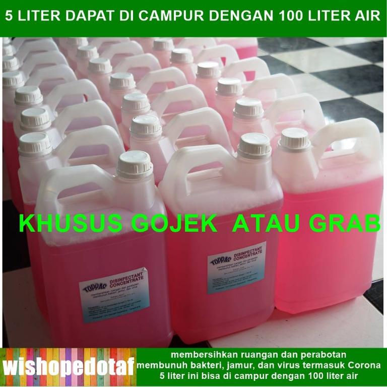 Pembasmi Kuman 99,9% Cairan Disinfectant Concentrate 5 LITER, Kesehatan ...