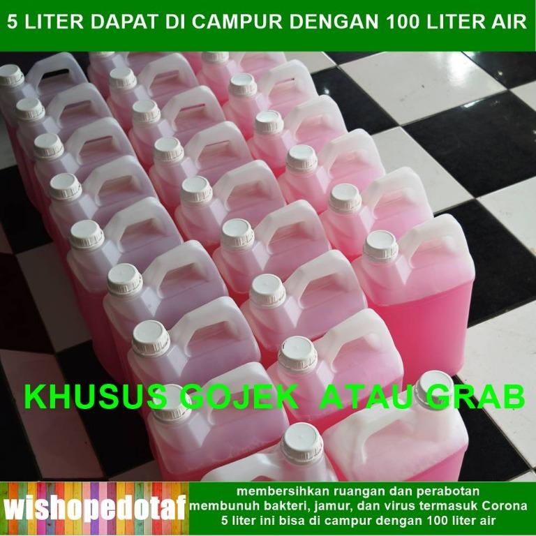 Pembasmi Kuman 99,9% Cairan Disinfectant Concentrate 5 LITER, Kesehatan ...