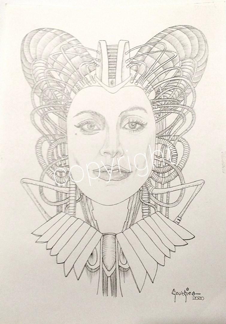 Pencil Drawing Art Lady Gaga 2020, Hobbies & Toys, Stationery & Craft ...