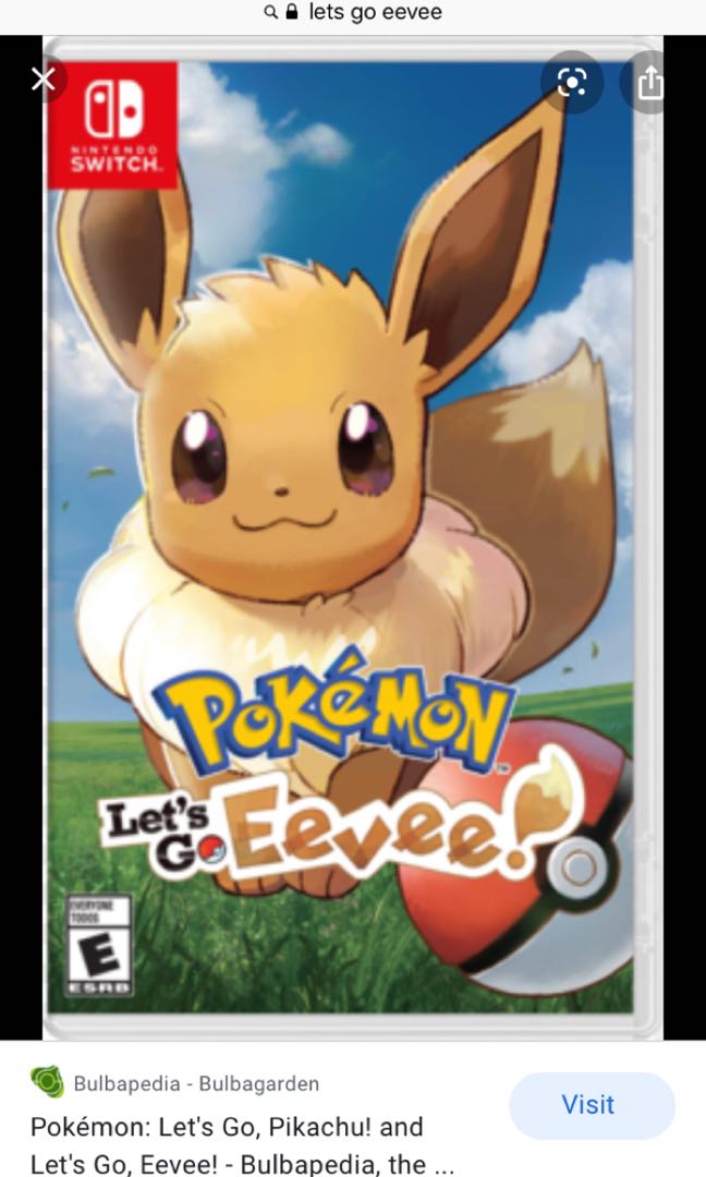 Pokemon Eevee switch, Video Gaming, Video Games, Nintendo on Carousell