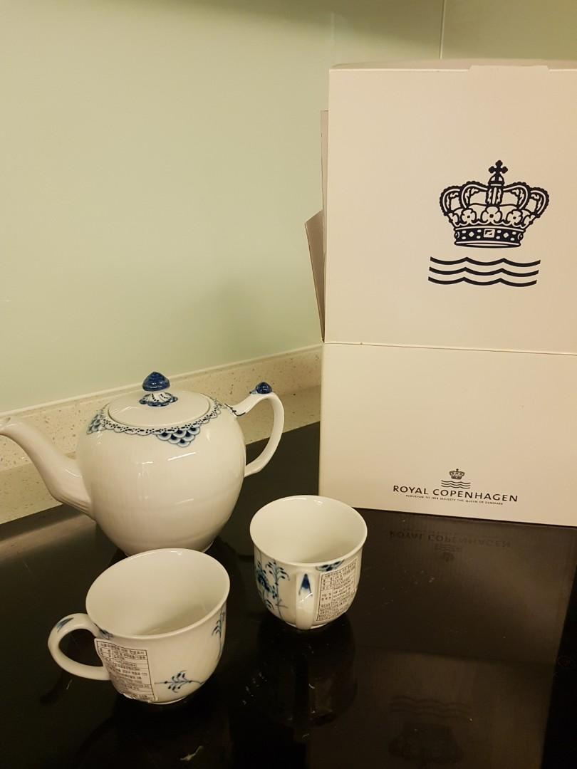 Royal Copenhagen Tea Set, Furniture & Home Living, Kitchenware ...