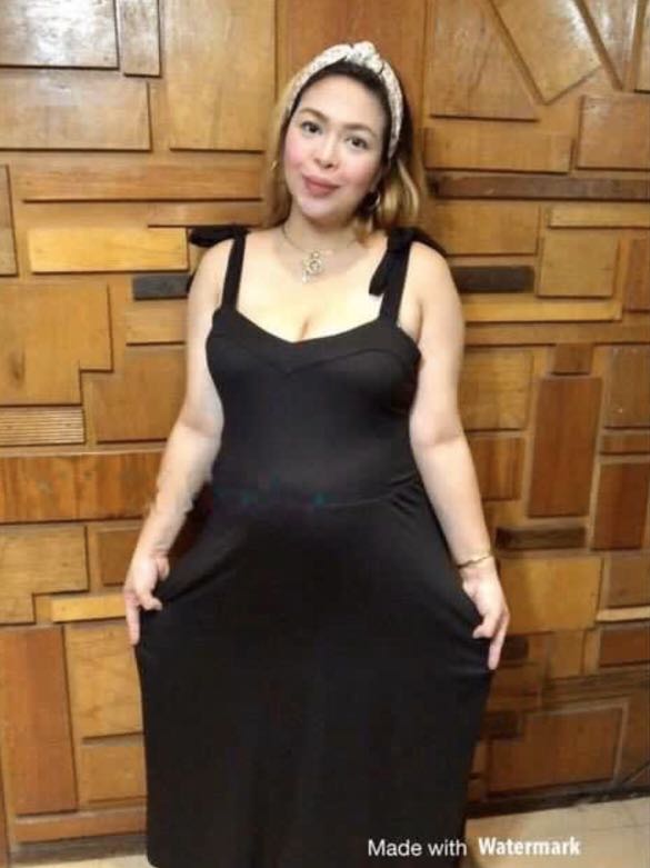 SALE! Plus Size Dani Black Dress, Women's Fashion, Muslimah Fashion ...