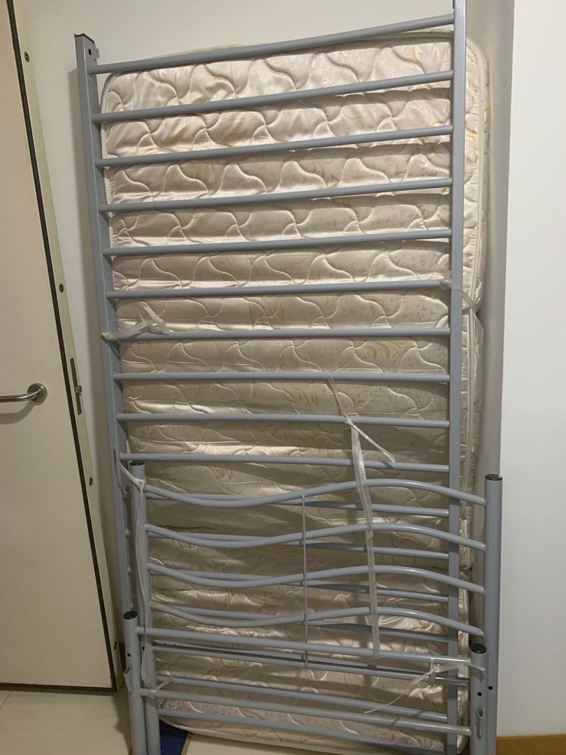 Used Bed frame and matress, Furniture & Home Living, Furniture, Bed ...