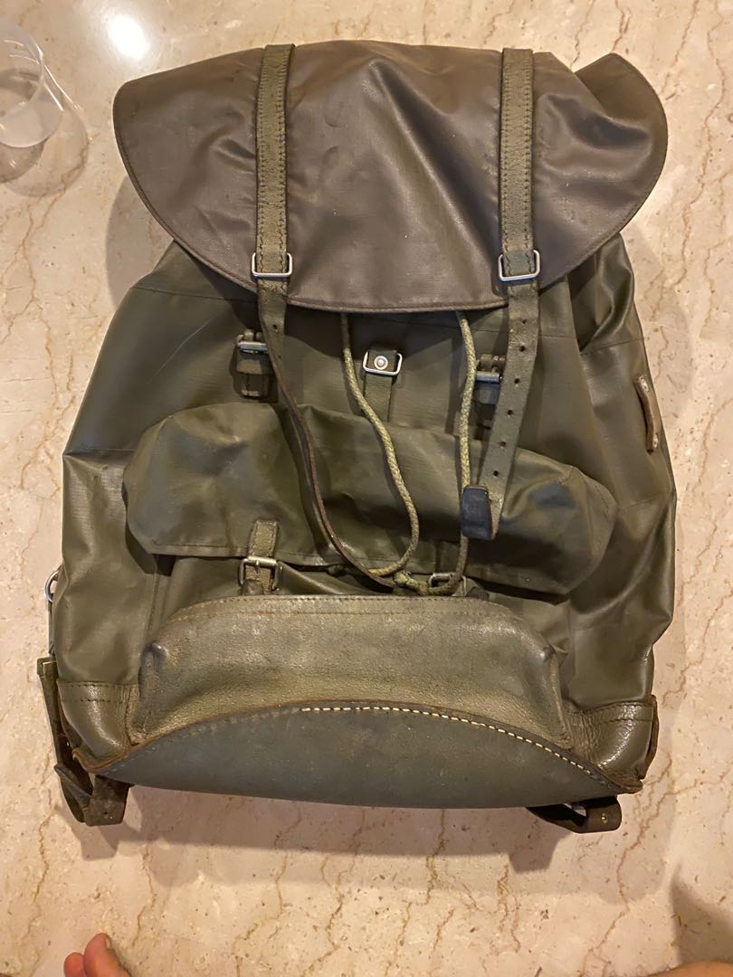 Vintage army rucksack, Men's Fashion, Bags, Backpacks on Carousell