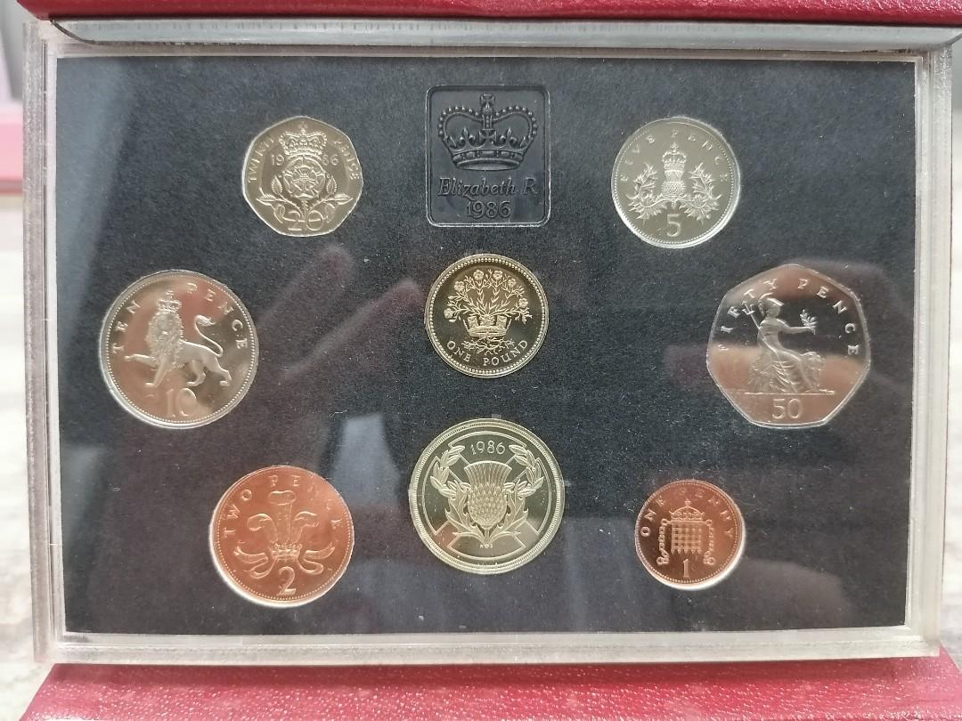 1986 United Kingdom Proof coin set, Hobbies & Toys, Collectibles ...