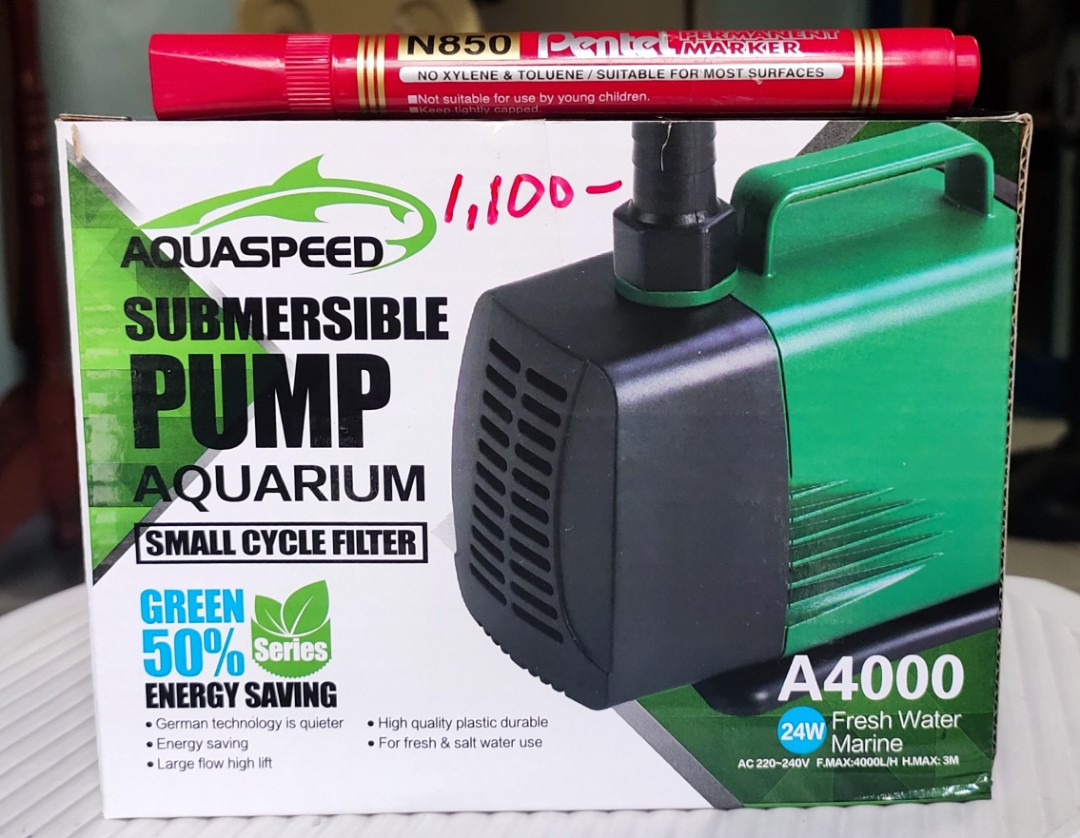 A Submersible Pump for Aquarium Pond Garden Fountain Hydrophonics ...