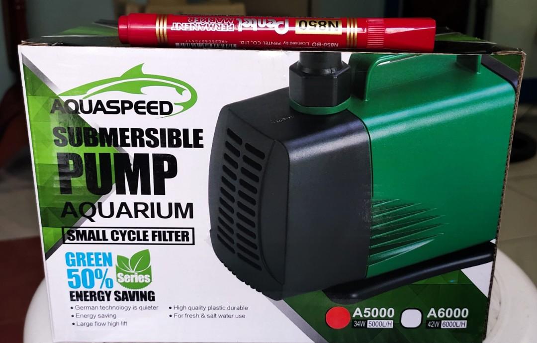 A Submersible Pump for Aquarium Pond Garden Fountain Hydrophonics ...