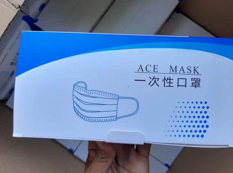 Ace Mask Disposable Face Mask 1,000 boxes minimum order, Health ...