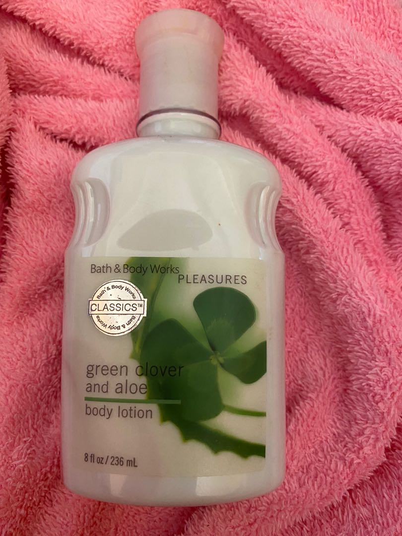 Bath and body works green clover and aloe lotion on Carousell